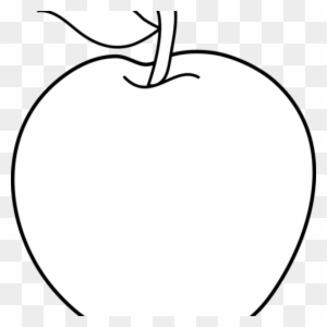 Apple Clipart Black And White Clipart Panda - Outline Of An Apple ...