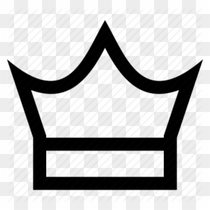 Crown Clipart Black And White Crown Outline White Clip - Three Point ...
