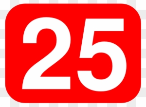 Twenty Five Clip Art At Clker - Number 26 Red - Free Transparent PNG ...