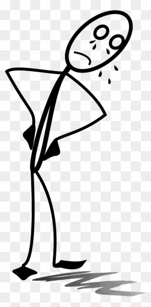 Sad Stick Figure Boy