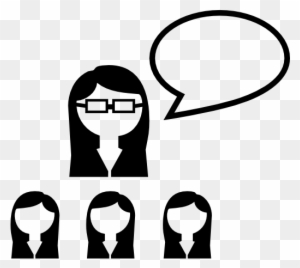 Group Of Female Students And Their Teacher Free Icon - Female Group ...