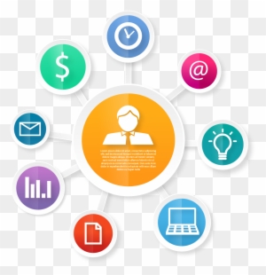 Infographic Flowchart Diagram Clip Art - Infographic Circle Png - Full ...