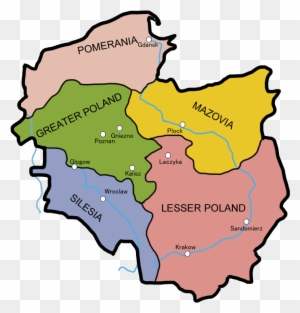 Poland Regions Map Rivers W - Atlas - Free Transparent PNG Clipart ...