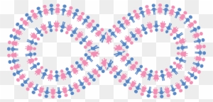 Free Clipart Of A Pink And Blue Infinity Symbol - Holding Hands ...