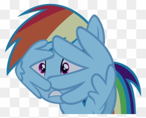 Scared Rainbow Dash Vector By Skirider7 - Mlp Scared Rainbow Dash ...