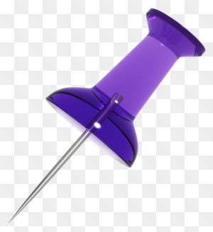 Purple Transparent - Drawing Pin - Free Transparent PNG Clipart Images ...