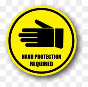 Durastripe Safety Floor Sign, Hand Protection Required - Hand Safety ...