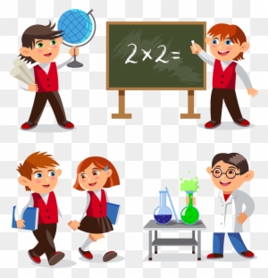 Chemistry Cartoon Laboratory Illustration - Chemistry Teacher Cartoon ...