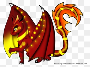 Baby Dragon Lineart By Dreamdragongoddess4 - Illustration - Free ...