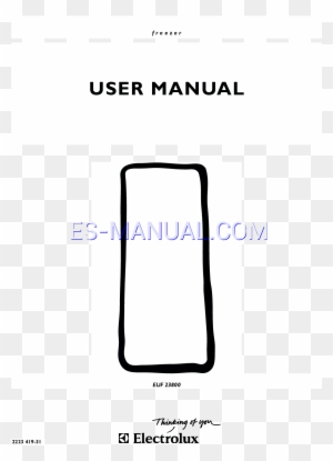 Read Online User's Manual For Electrolux Euf 23800 - Screenshot - Free ...