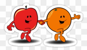 Apple Orange Red - Apples And Oranges Vector - Free Transparent PNG ...