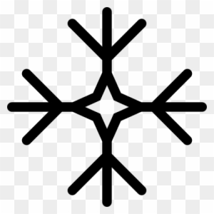 Snowflake Thin Outline Vector - Jormungandr Symbol - Free Transparent ...