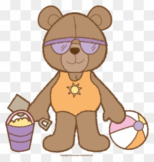 Teddy Bears Beach Clipart - Free Transparent PNG Clipart Images Download