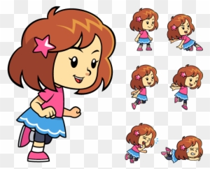 Pinky Girl Game Sprites - Free Transparent PNG Clipart Images Download