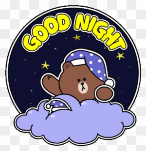 Good Night - Line Friends - Free Transparent PNG Clipart Images Download