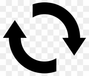 Recycle Cycle Png - Two Arrows In A Circle - Free Transparent PNG ...