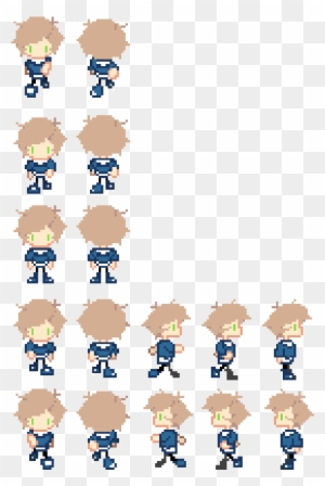 Player's Character Walking Sprites By Goalready - Player's Character ...