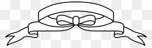 Big Image - Line Drawing Ribbon - Free Transparent PNG Clipart Images ...