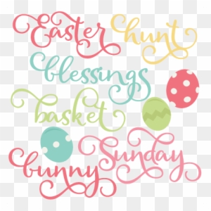 Easter Words Svg Scrapbook Cut File Cute Clipart Files - Scalable ...