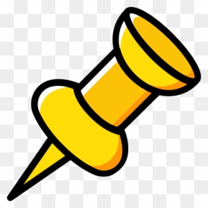 Yellow Push Pin Png