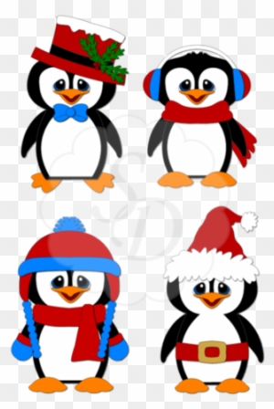 Christmas Penguins - Free Christmas Card Svg Penguin - Free Transparent ...