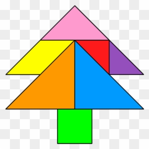 Tangram Tree - Make A Tangram Tree - Free Transparent PNG Clipart ...
