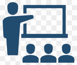 Teacher Training And Up-skilling - Classroom Icon Png Blue - Free ...
