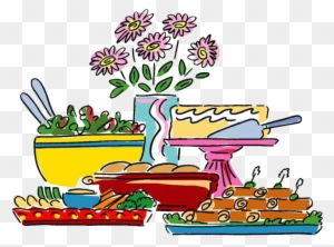 Lunch Clipart Potluck - Potluck Transparent Background - Free ...
