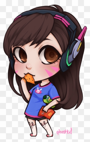 Va Chibi By Kinoko-sama - Overwatch D Va Chibi - Free Transparent PNG ...