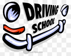 Driving School Sign Royalty Free Vector Clip Art Illustration - Driving ...