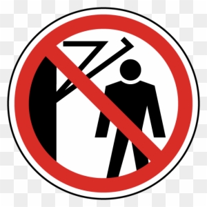 Do Not Stand Near Moving Arm Label - No Symbol - Free Transparent PNG ...