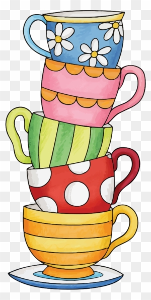 Stack Of Cups - Stacked Tea Cups Clipart - Free Transparent PNG Clipart ...