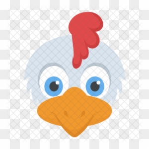 Chicken Head Icon - Cartoon Poultry Face - Free Transparent PNG Clipart ...