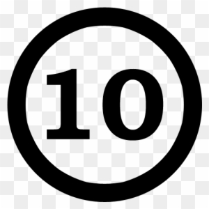 Number Icon Circle 10 - Free Transparent PNG Clipart Images Download