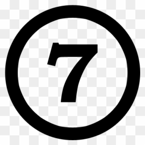 The Number 7 Or Seven Of Anything - Clock Icon Png - Free Transparent ...
