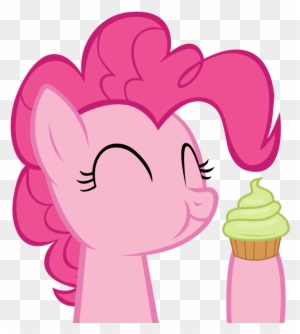 Pinki - Pinkie Pie Eating A Cupcake - Free Transparent PNG Clipart ...
