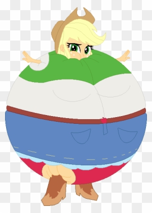 Pony Drew Eg Style With Inflated Applejack - Mlp Eg Base Applejack ...