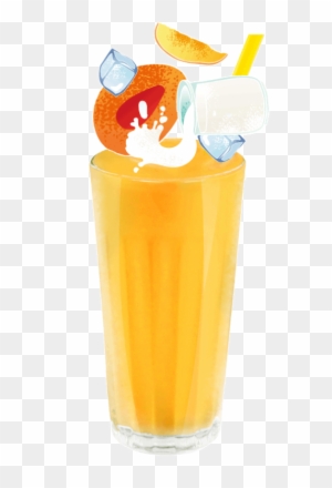Mango Lassi - Orange Drink - Free Transparent PNG Clipart Images Download