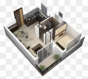 3d Plan - Floor Plan - Free Transparent PNG Clipart Images Download