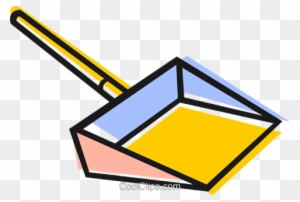 Dustpan Royalty Free Vector Clip Art Illustration - Broom And Dustpan ...