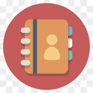 Open - Contact Flat Icon Png - Free Transparent PNG Clipart Images Download