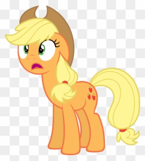 Applejack Shocked By T - Applejack Shocked By T - Full Size PNG Clipart ...