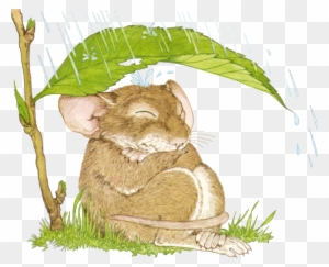 Clip Art - Mouse In Rain - Full Size PNG Clipart Images Download