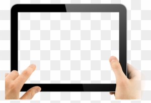 Tablet On Hands Cartoon Transparent Png - Tablet Desenho Png - Free ...