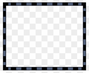 Black And Blue Rectangular Border Vector Illustration - Black Borders ...