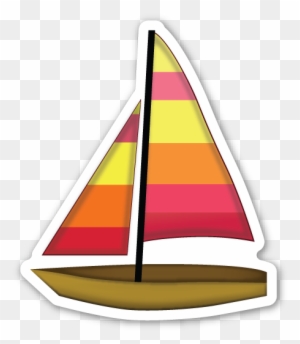 Sailboat - Sailboat Emoji - Free Transparent PNG Clipart Images Download
