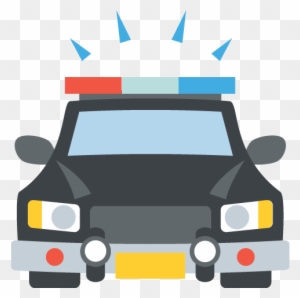 Oncoming Police Car Emoji Vector Icon Free Download - Police Car Emoji ...
