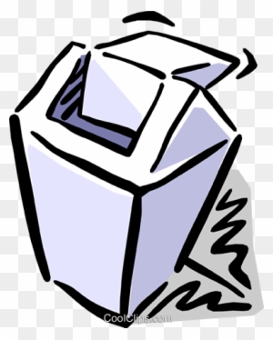 Waste Paper Basket Royalty Free Vector Clip Art Illustration - Throw ...