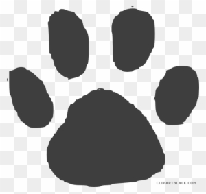 Wildcat Paw Print Animal Free Black White Clipart Images - Animal ...
