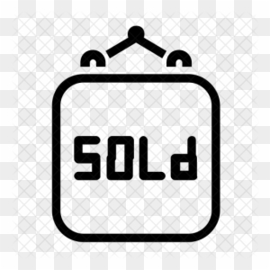 Sold Sign Icon - Icon - Free Transparent PNG Clipart Images Download